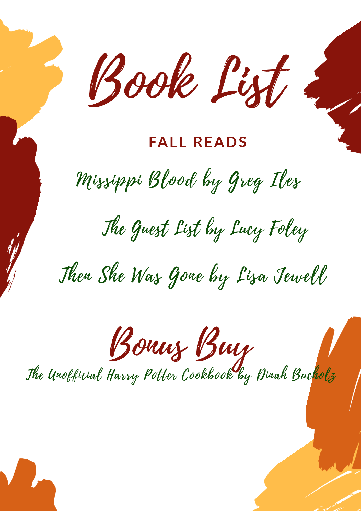 Intro to Book Club: The Fall Reading List