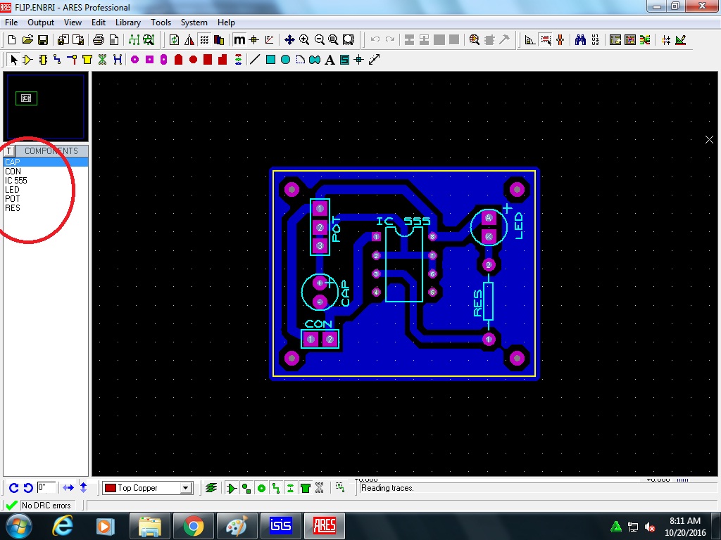 Jalur PCB Flip-Flop (Dimmer) dan Running LED ~ Octation Mechatronic