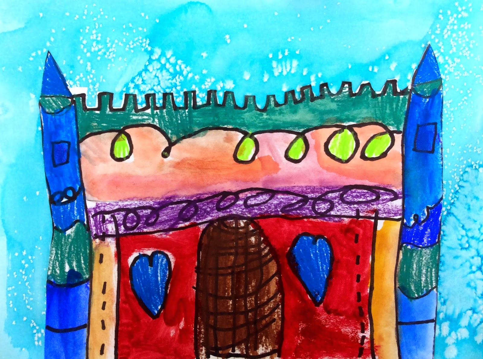 Ms. Curry's Art Room : Kindergarten Magical Castles