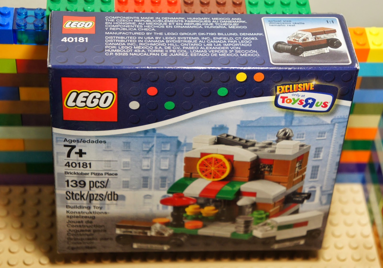 LEGO 40181 BRICKTOBER PIZZA PLACE Toys R Us Boxed Set Mini Bulding ...