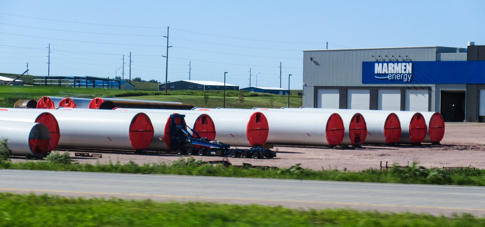Images from my peripatetic life: Wind turbine towers, Brandon, South Dakota