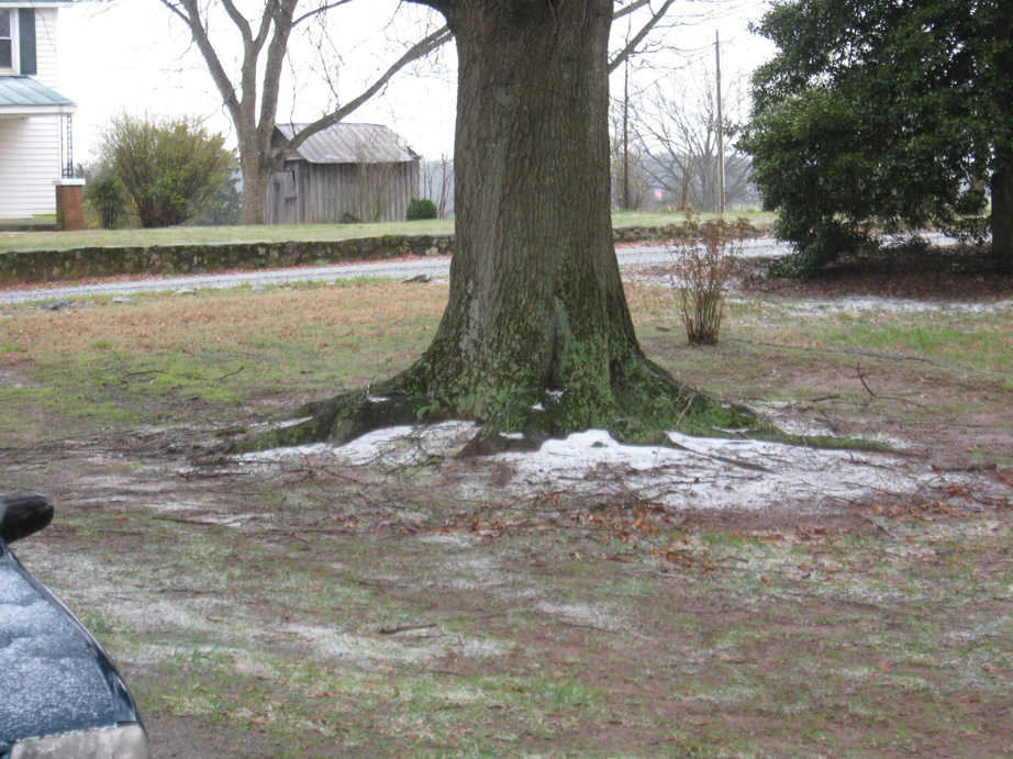 It is snowing and sleeting right now... ~ The Knight Shift