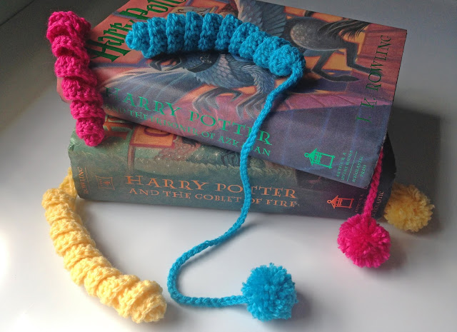 Crocheted Bookworm Bookmarks