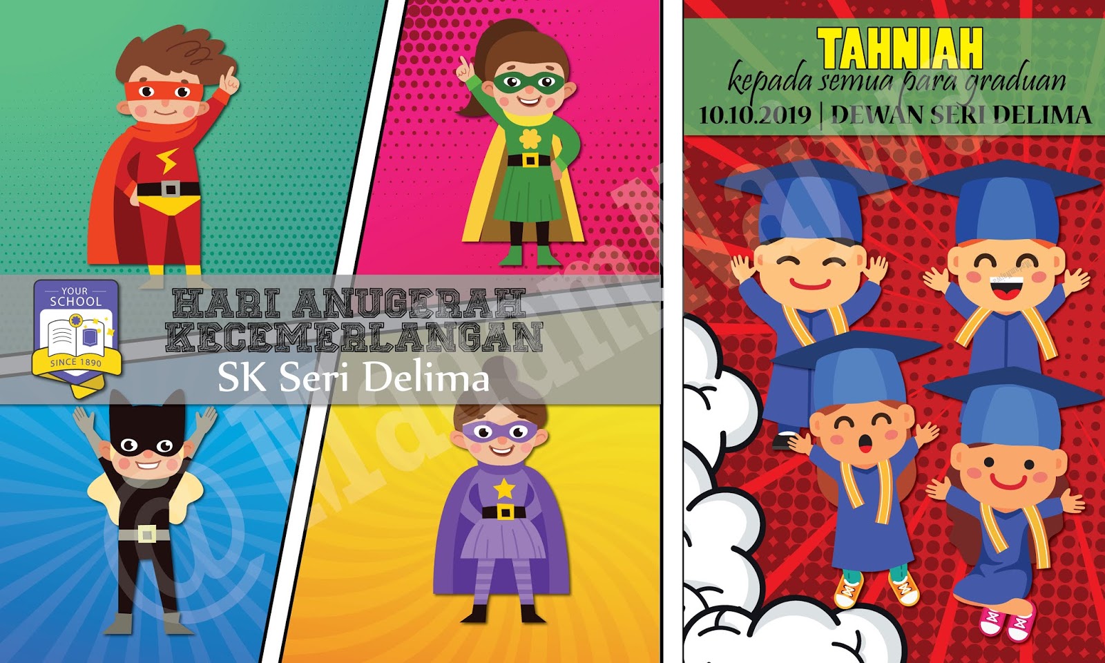 Banner dan Bunting Sekolah: DESIGN BANNER DAN BUNTING PROGRAM