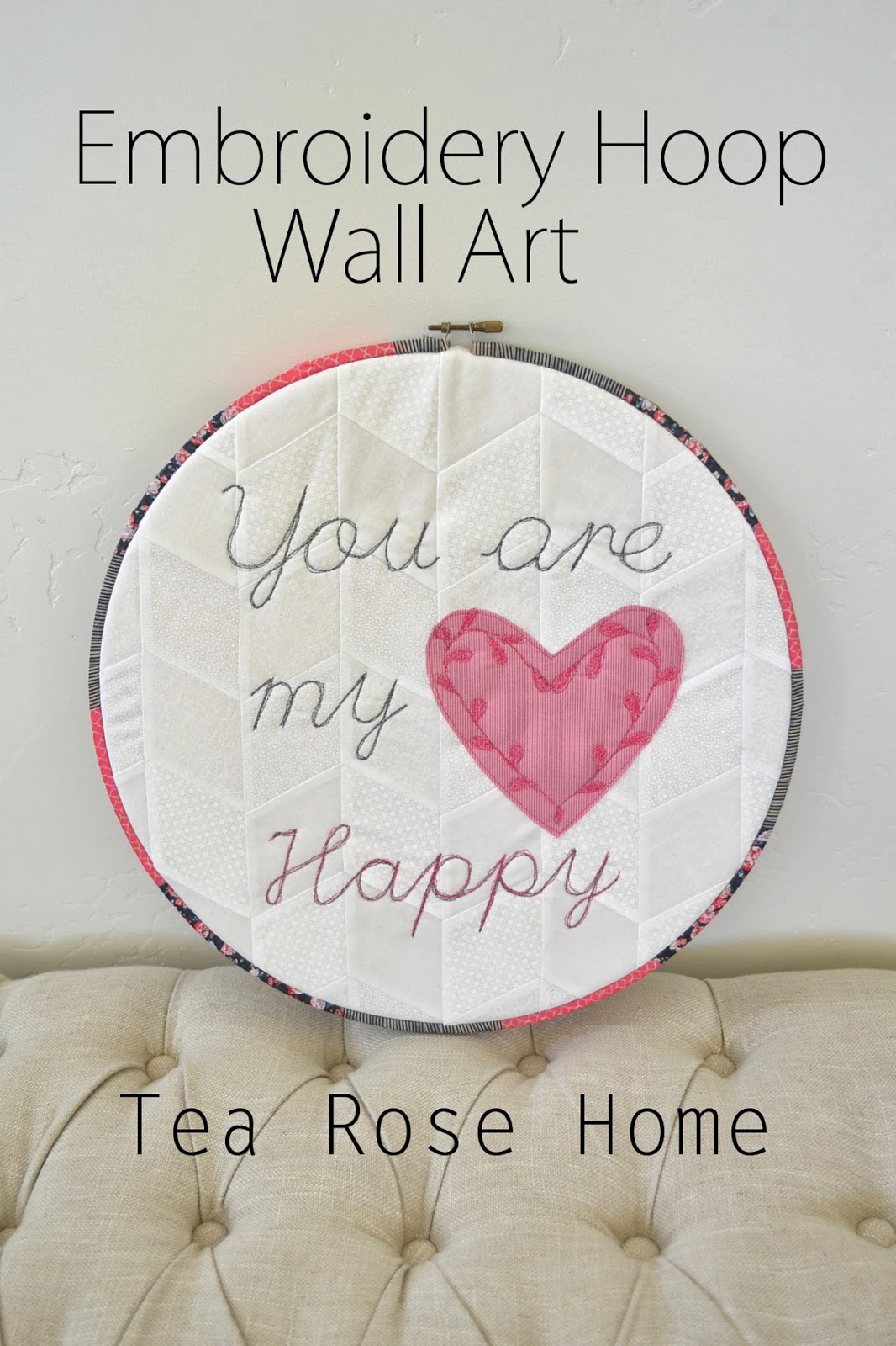 Tea Rose Home: Embroidery Hoop Wall Decor