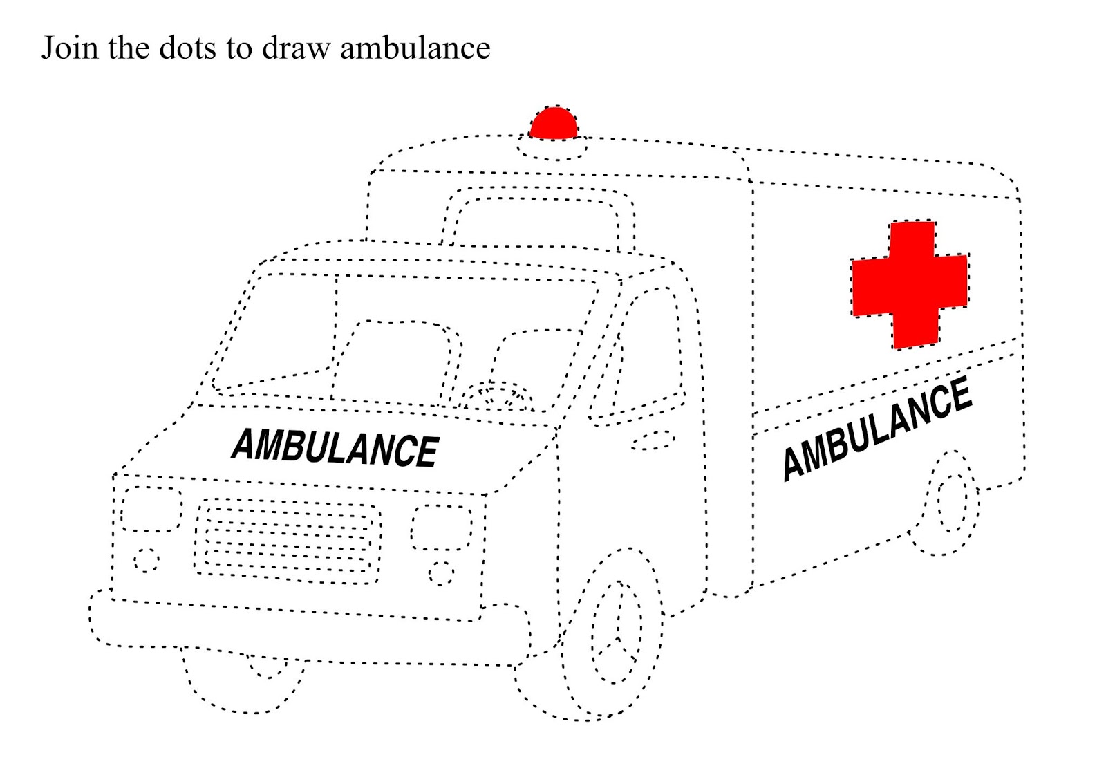 How to Draw Ambulance simple steps to draw
