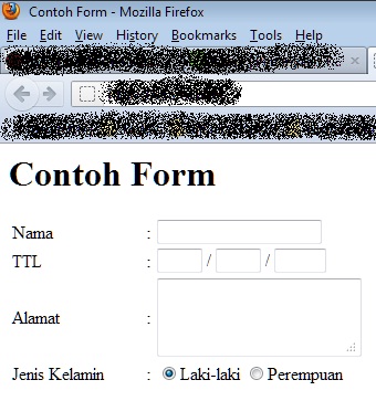 Membuat Form HTML