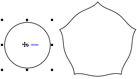 Meratakan (center) suatu Object dengan Object Segi Lima | Belajar CorelDRAW