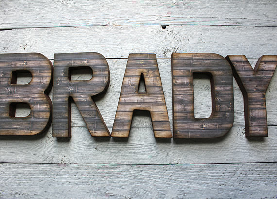 Wooden Letters For Wall ~ Thankyou Letter