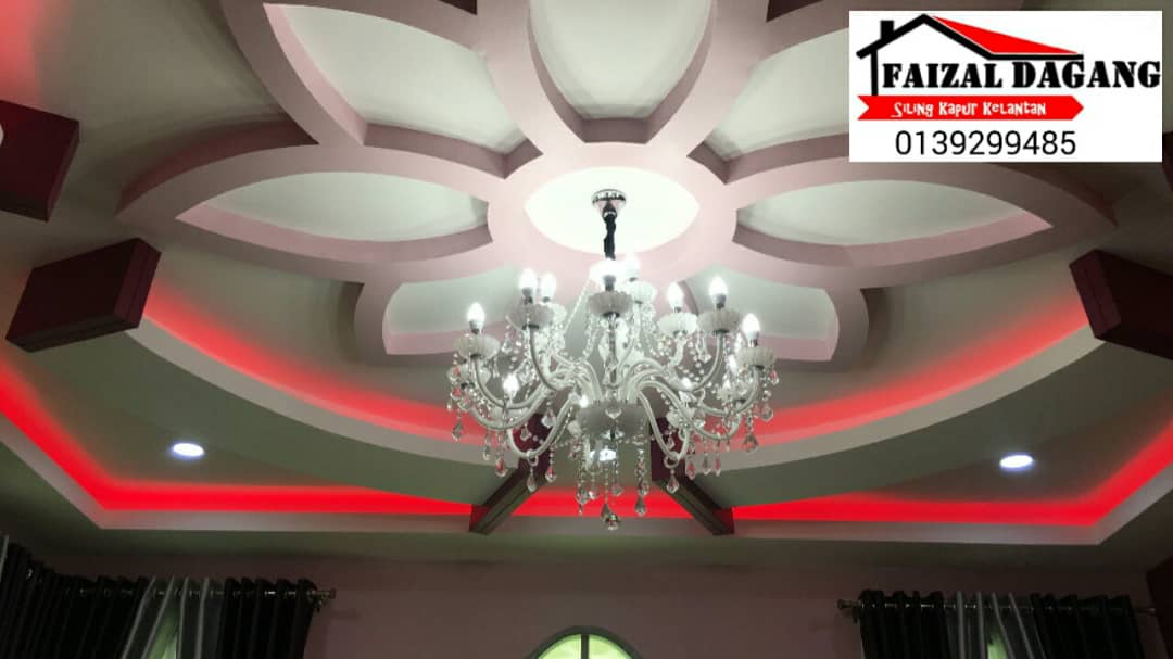 SILING KAPUR DI KELANTAN : Siling bunga design terkini