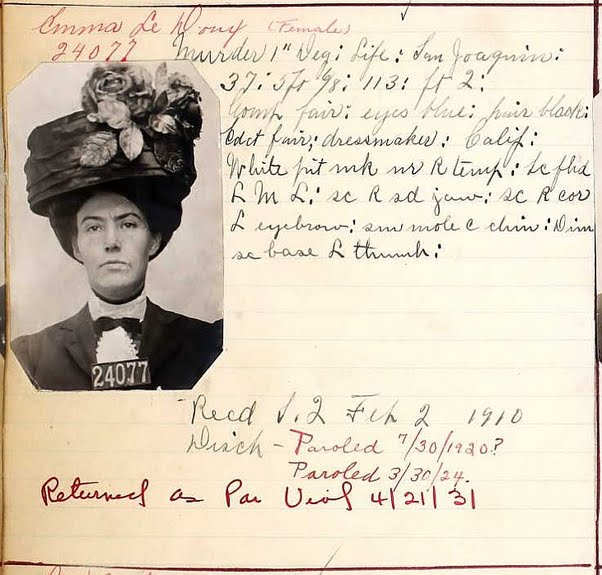 Unknown Gender History: Emma LeDoux, American Black Widow Serial Killer ...