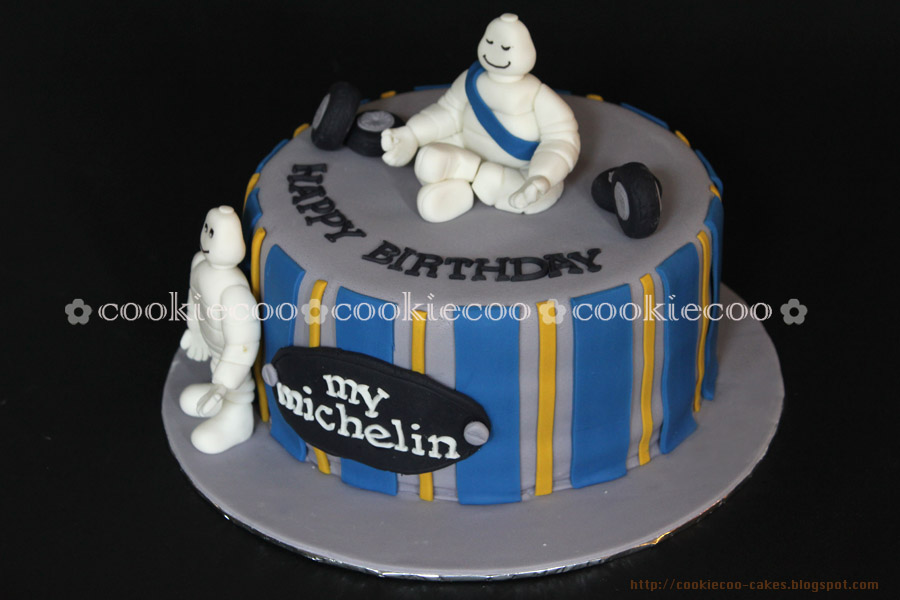cookiecoo: Michelin birthday cake for Ayu's hubby