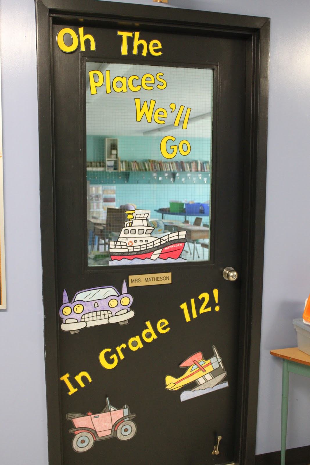 Back Hall Collaborators: Welcome Board and Door Display