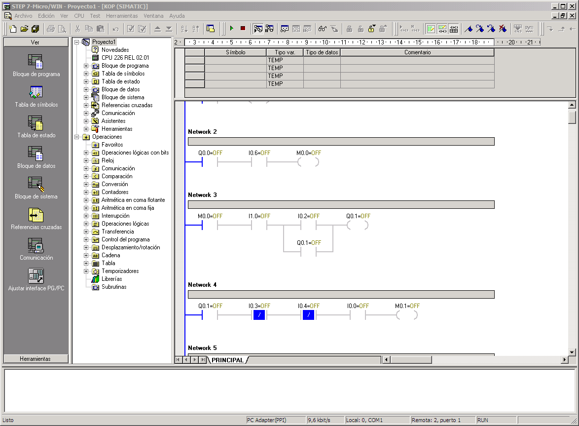 Guía rápida STEP 7-MicroWIN / S7-200 #8 Monitoreo de lógica, variables ...