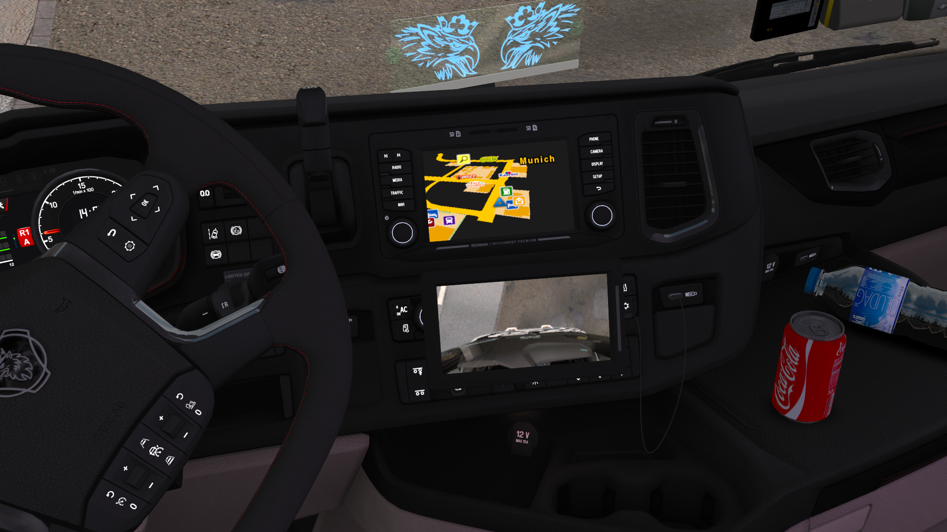 CornerEye & Front Camera mod V2 - Euro Truck Simulator 2 Mod World