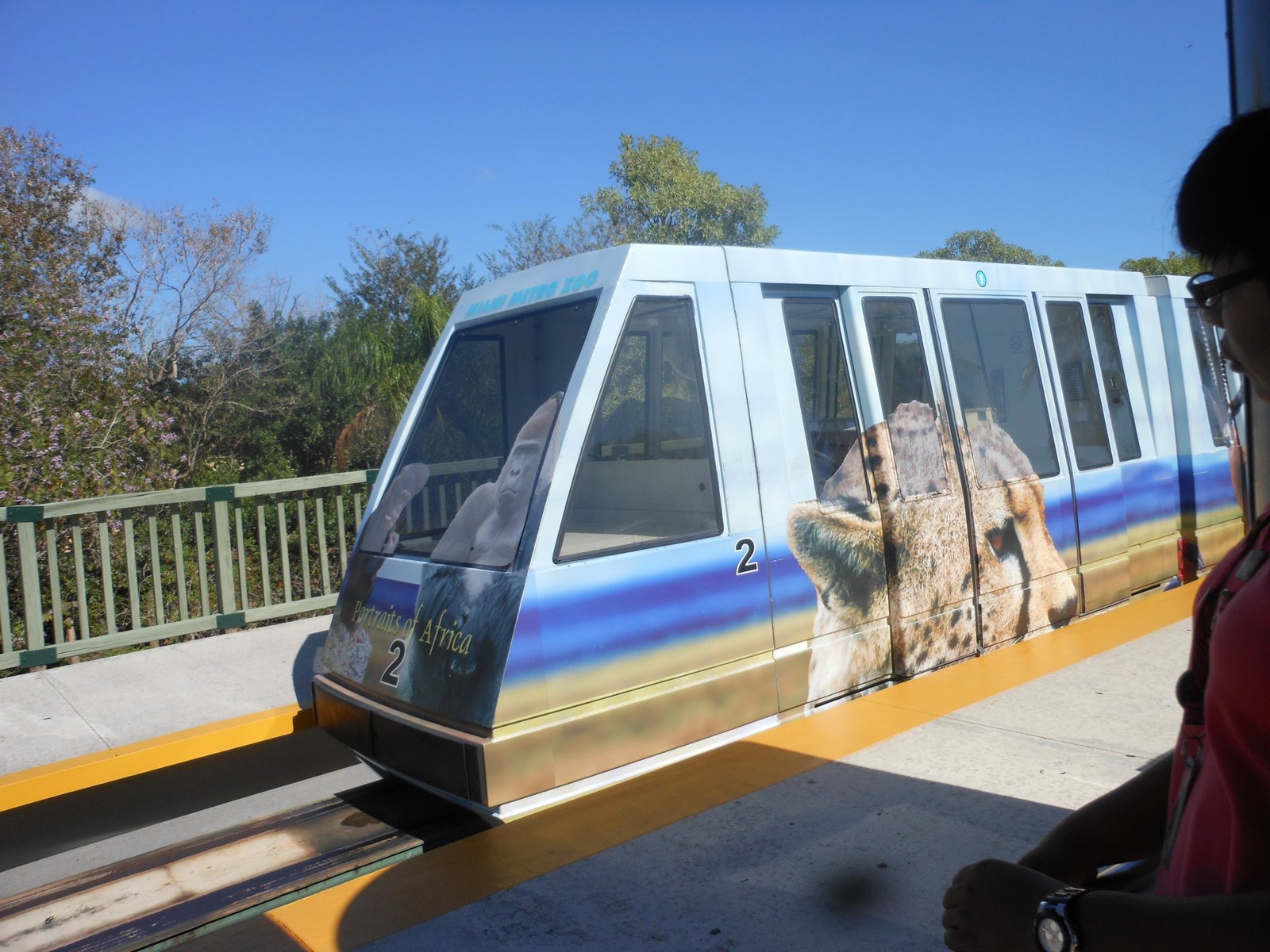 Andrew, Jonathan & Alexander: Monorail Ride at the Zoo