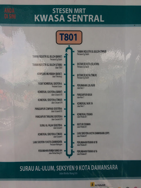 KL Walk: MRT Kwasa Sentral Station