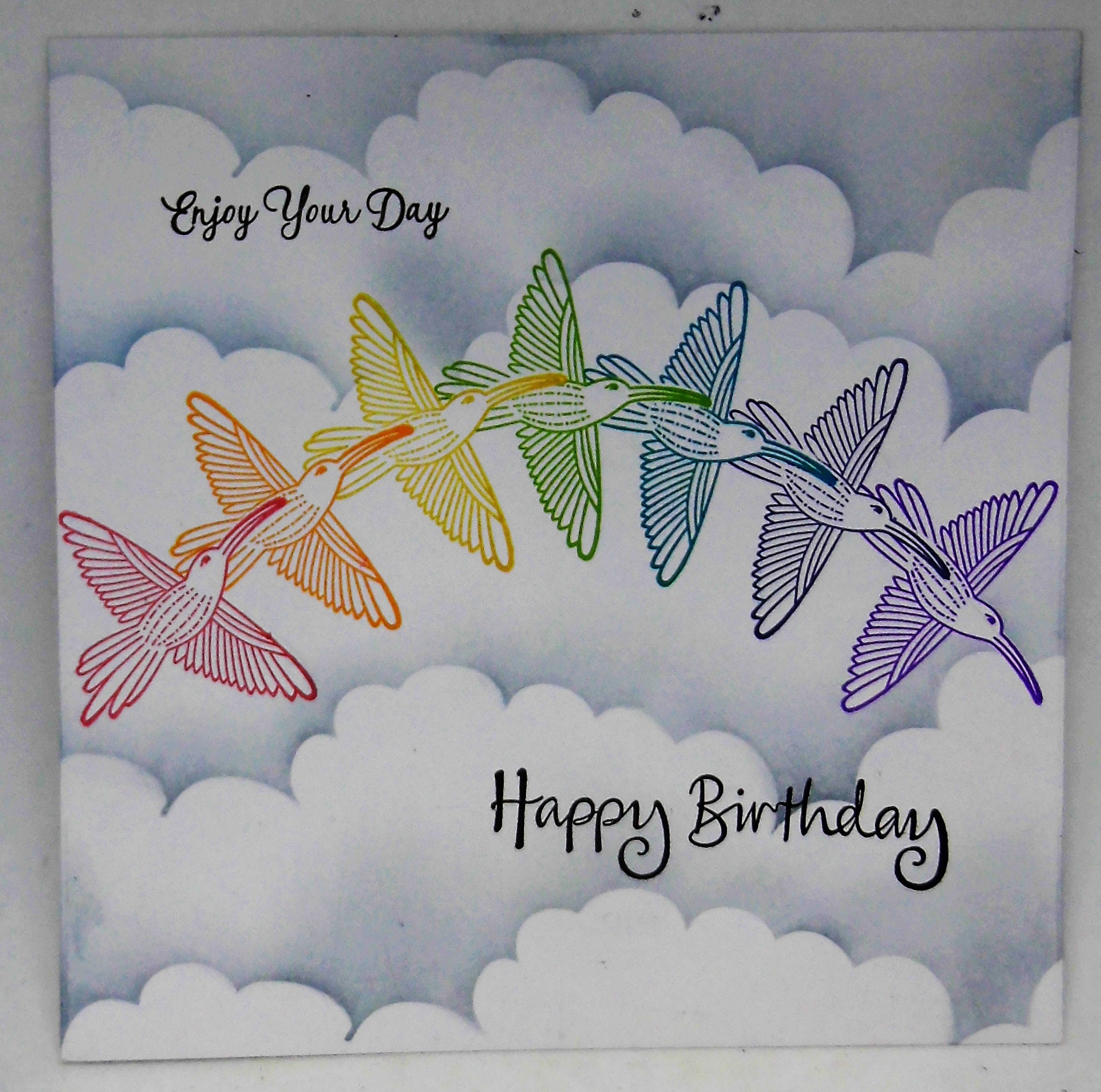 Sarah's Craft Shed: Rainbow Bright Birthday Card