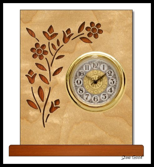 Scrollsaw Workshop: Small Scroll Saw Clock Pattern.
