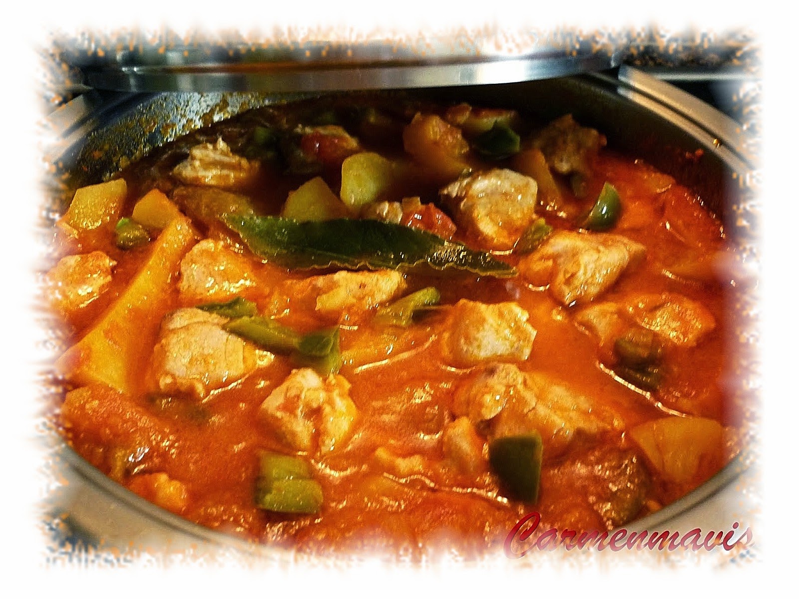 LA COCINA DE CARMENMAVIS: COGOTE DE BONITO CON PATATAS ( MARMITAKO )