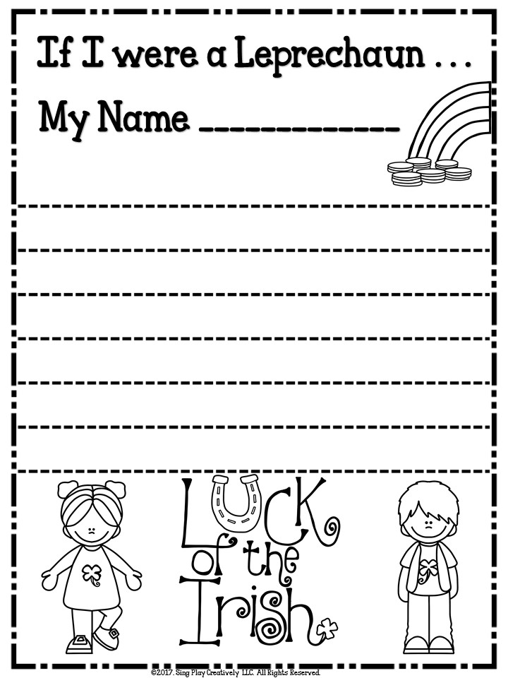 Leprechaun Facts and Fun Literacy Activities - Sing Play Create