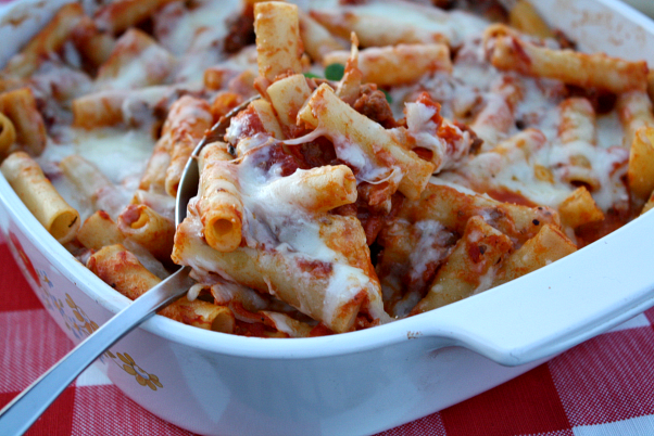 Creamy Baked Ziti & Bake & Break Garlic Bread — Mommy's Kitchen