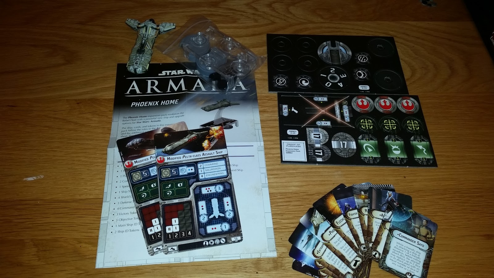 Star Wars Armada Phoenix Home Expansion pack unboxing and review.