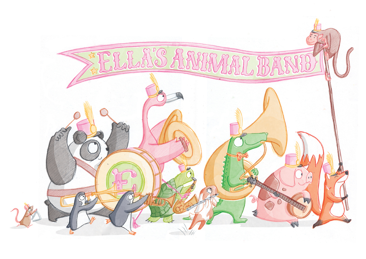 Elys Dolan: Monkeys n' marching bands