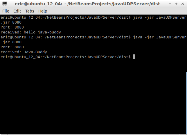 Java Buddy Simple Example Of Udp Clientserver Communication 8624