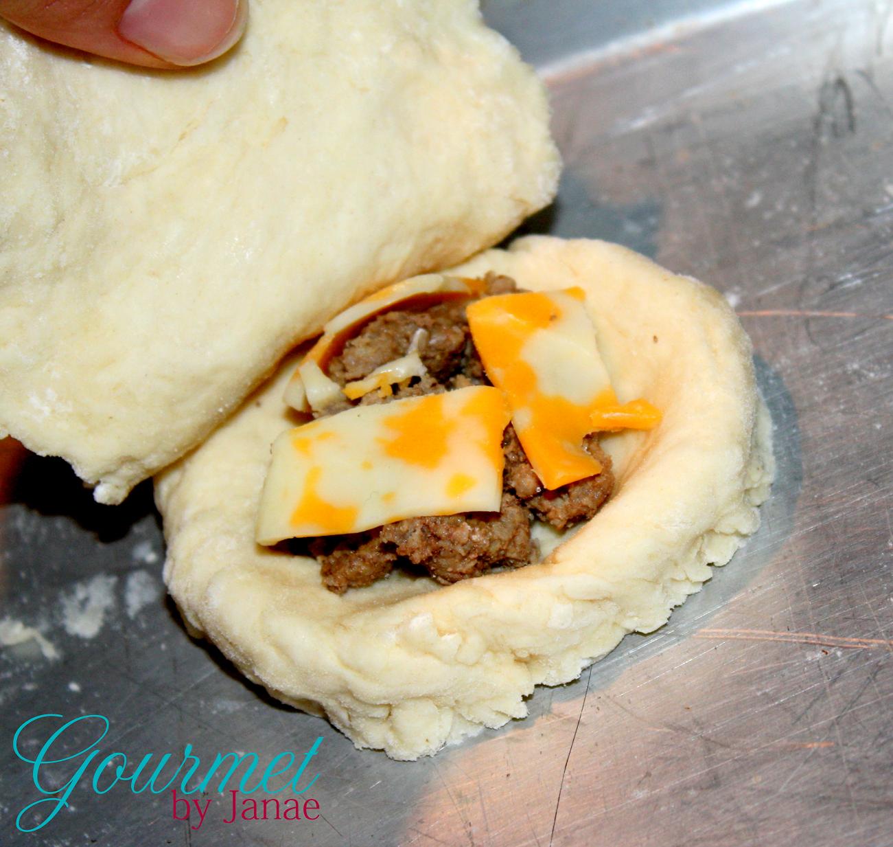 Gourmet by Janae: Food on Friday: Cheeseburger Filled Biscuits