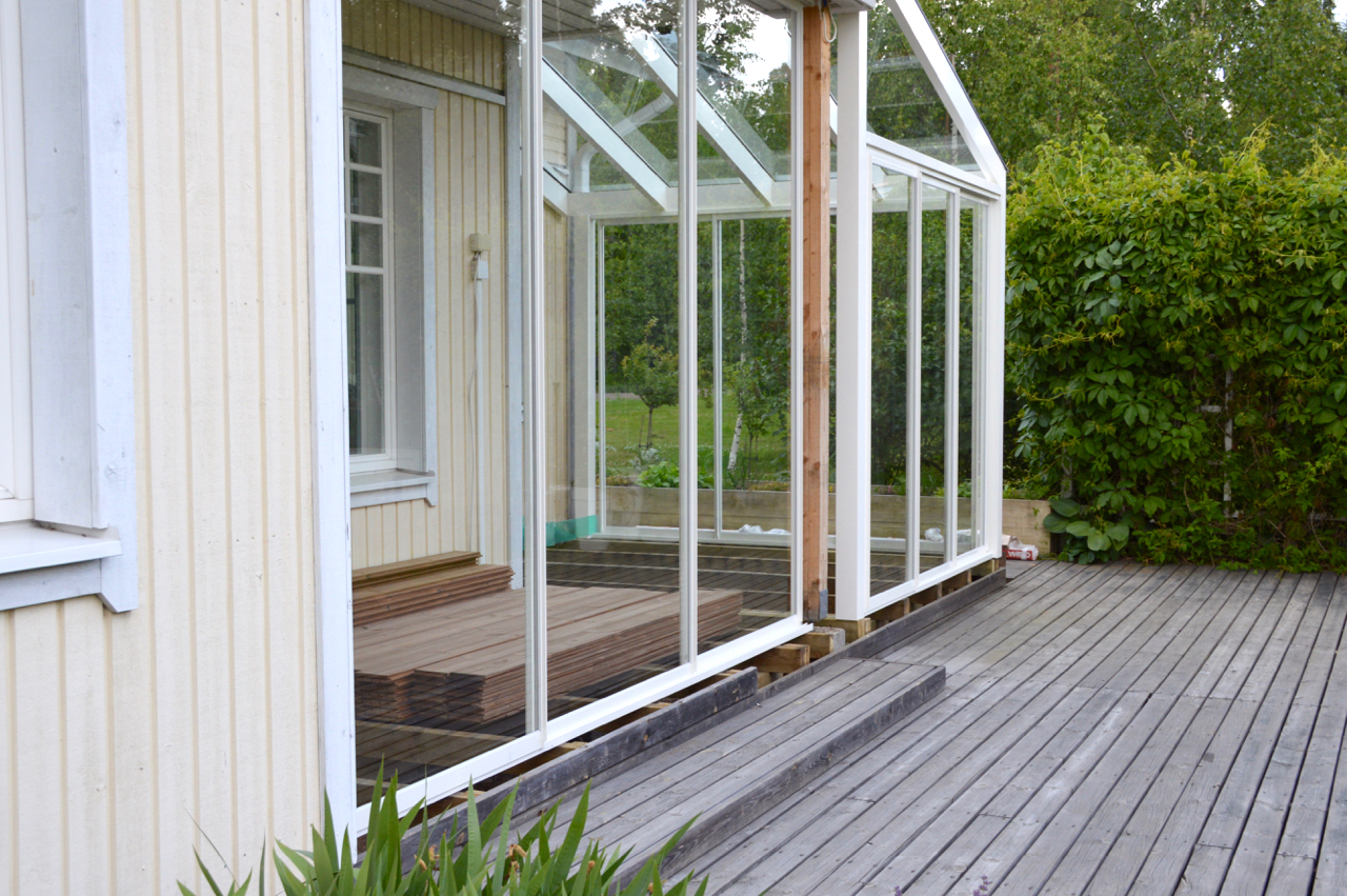 Terassin tarina, eli ennen ja jälkeen. | Kanelia ja kardemummaa