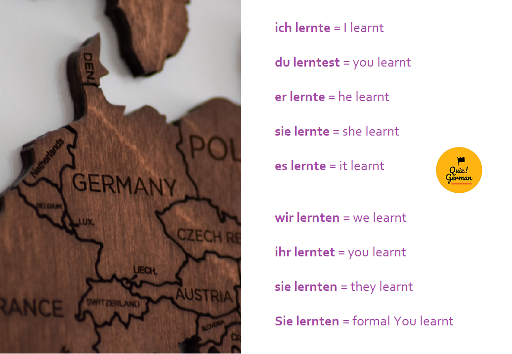 LERNEN | LERNTE | PRAETERITUM | SIMPLE PAST TENSE | GRAMMAR