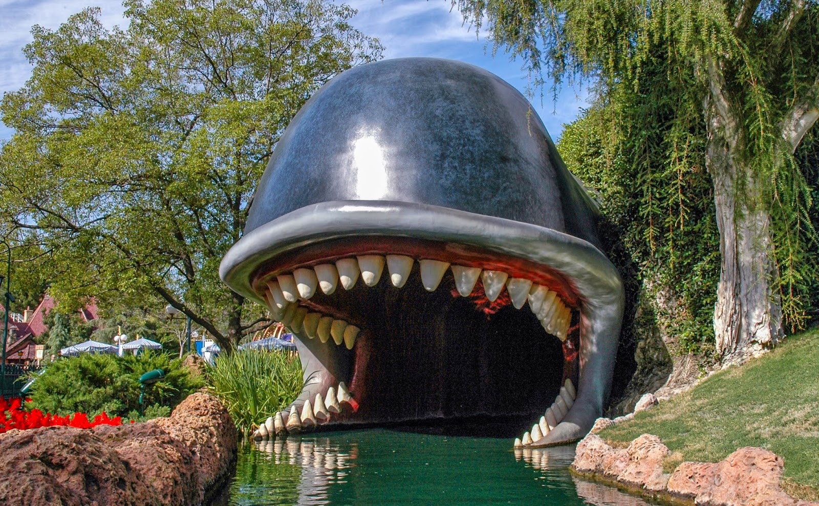 MickeyPhotos: Pinocchio's Monstro the Whale is really to eat a boat ...