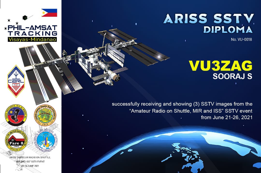 VU3ZAG Expedition: ISS SSTV- "Amateur radio on Shuttle, Mir and ISS ...