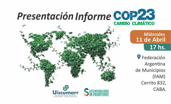 ASOCIACION ECOLOGISTA RIO MOCORETA: COP 23 , INFORME