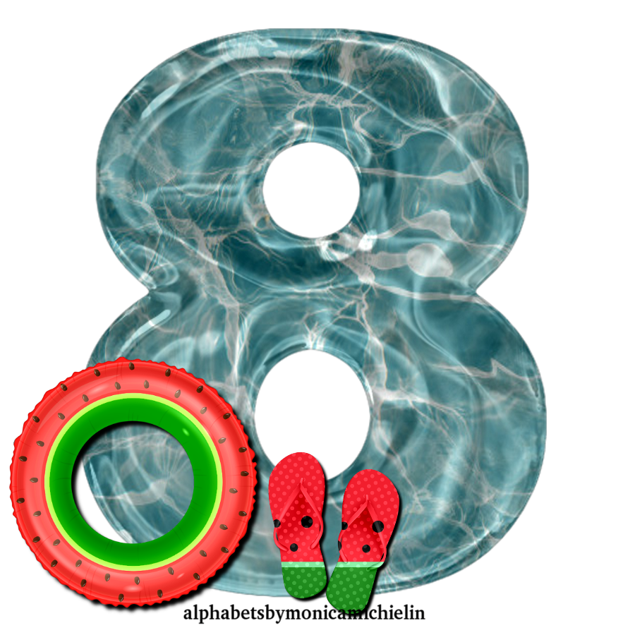 M. Michielin Alphabets: BLUE WATER POOL ALPHABET LETTERS LUMPY ...