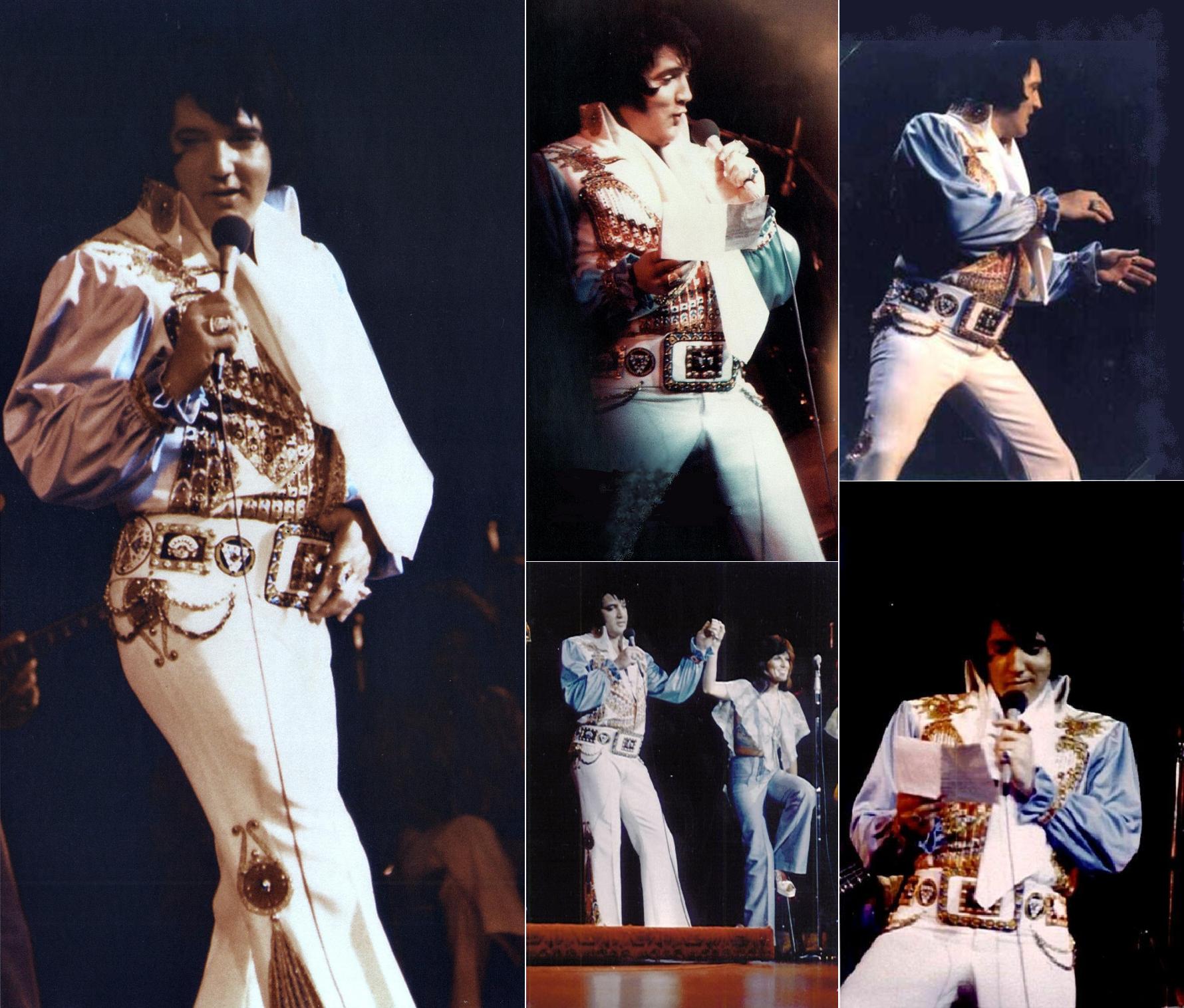 Elvis Presley . . . : Jumpsuit - White Egyptian Bird