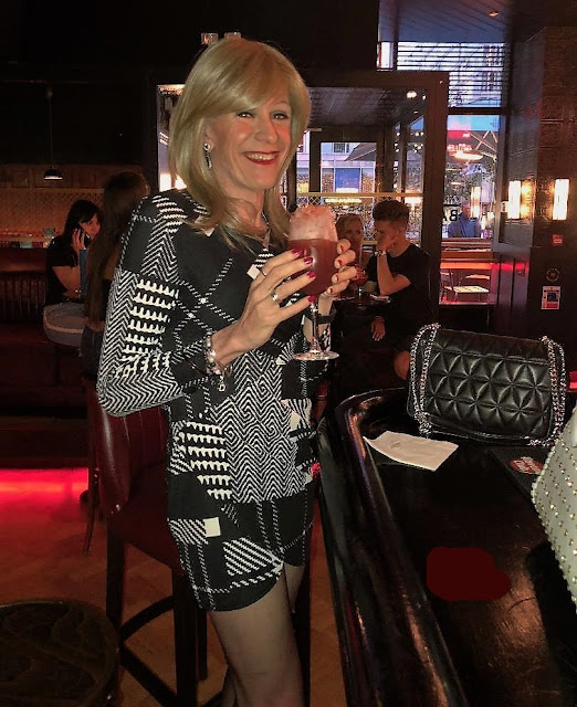 Tgirls on Flickr: Cindy Hants in a cocktail bar