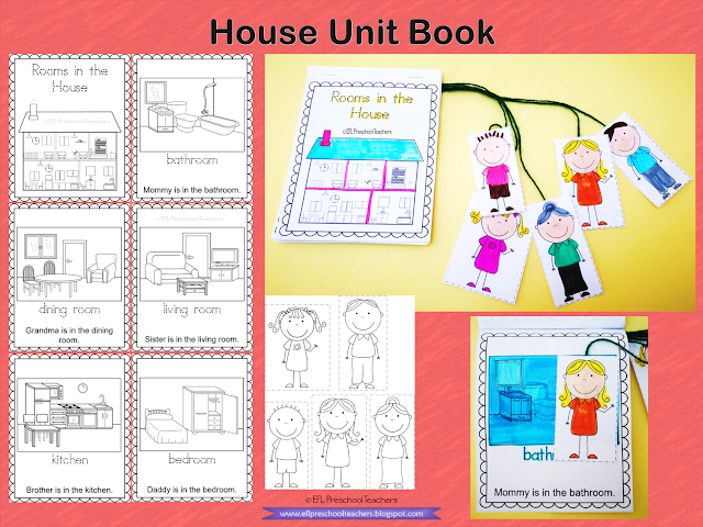 ESL/EFL Preschool Teachers: Rooms in the house for the EFL teachers