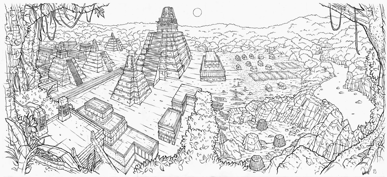 Dan Bede-Fazekas - Art Blog: Mayan Historical Pan Layout