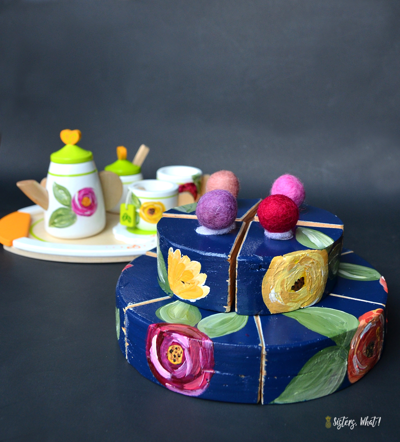 How to Make a Wooden Play Cake - Sisters, What!