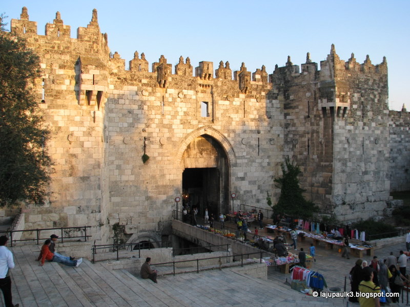 THROUGH THE LAND OF ISRAEL III: Damascus Gate of Jerusalem (1537 AD ...