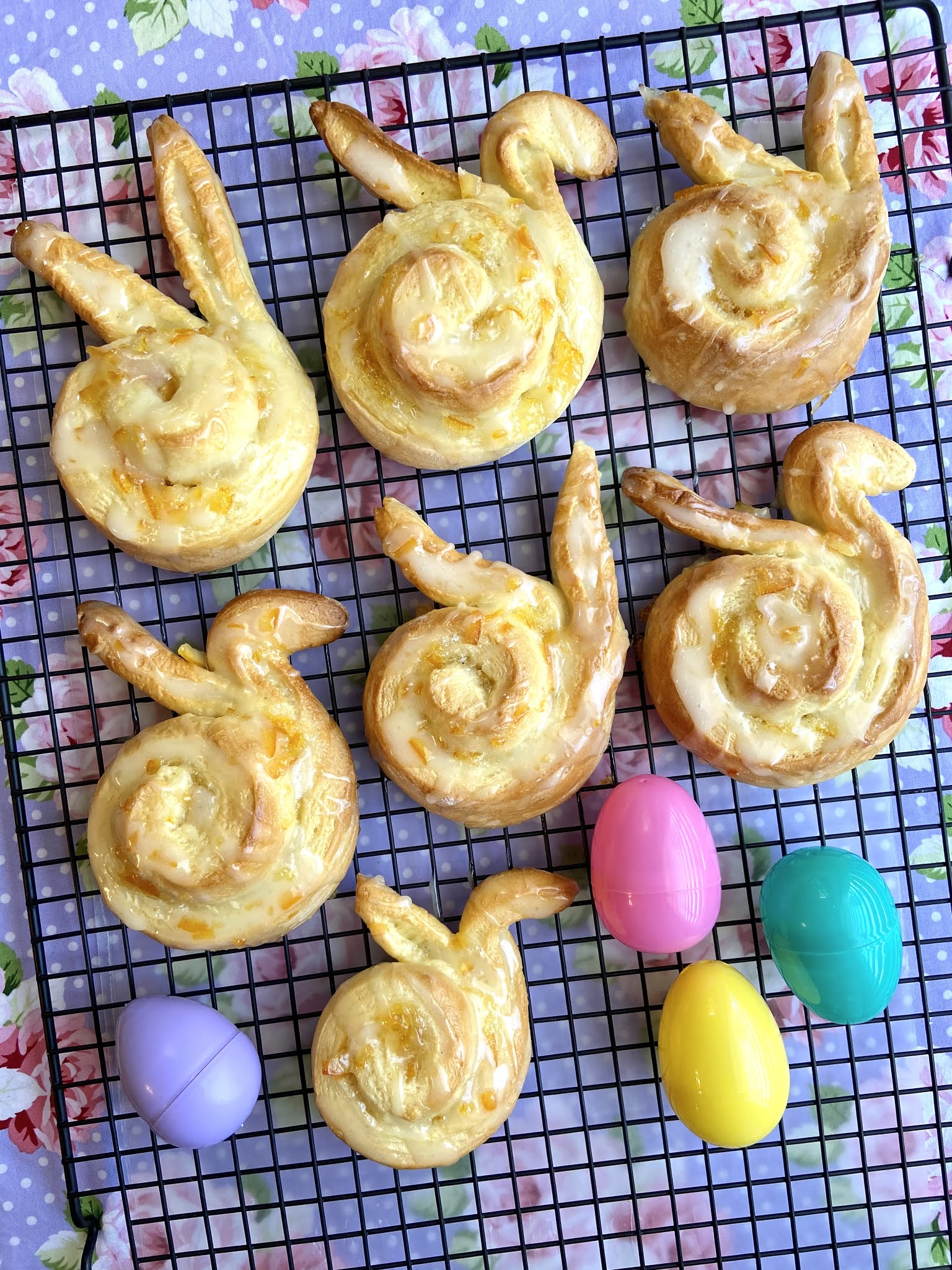 Orange Easter Bunny Rolls