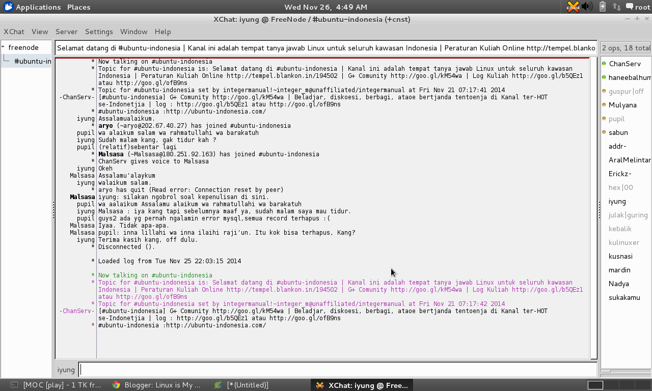 Chatting Menggunakan IRC di Debian/Ubuntu - w