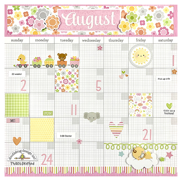 Doodlebug Design Inc Blog: BUNDLE OF JOY BABY PREGNANCY CALENDAR |with ...