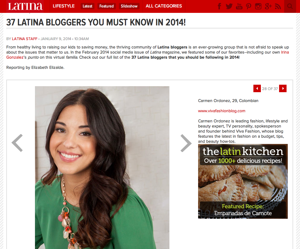 Viva Fashion on LATINA! 37 Bloggers You Must Know About in 2014 | Viva ...