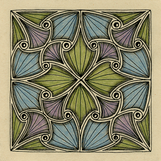 Time for Tangling: Saturday's Tangle - In-N-Out Well