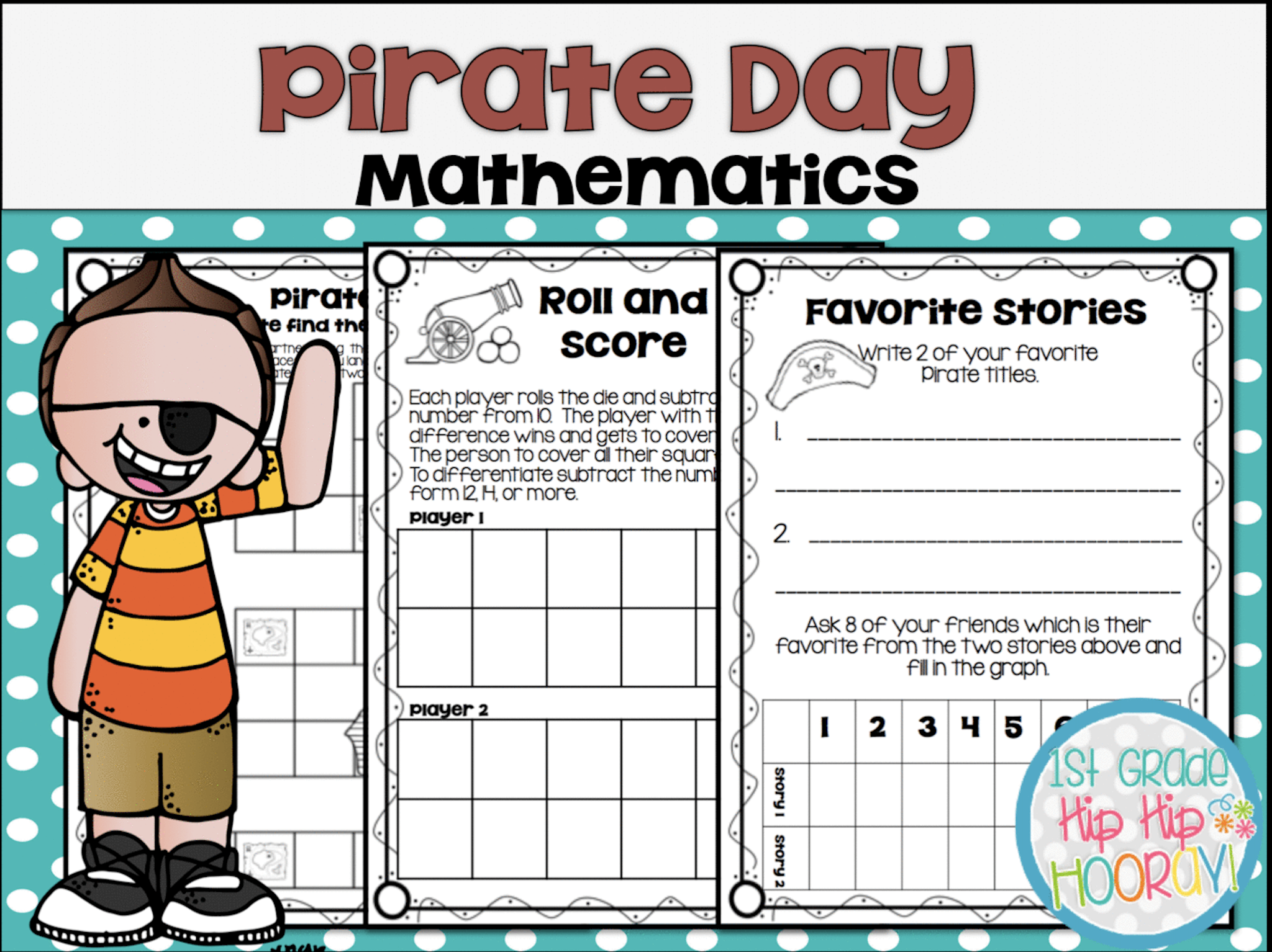 1st Grade Hip Hip Hooray!: Pp is for Pirate