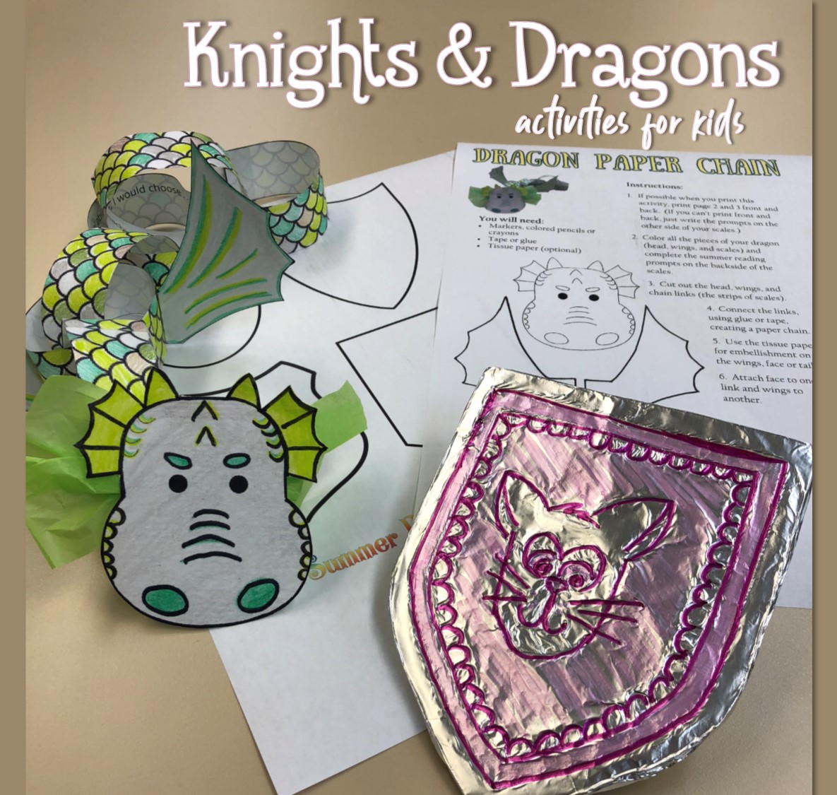 Knights and Dragons Kid Activities - The Learning Curve