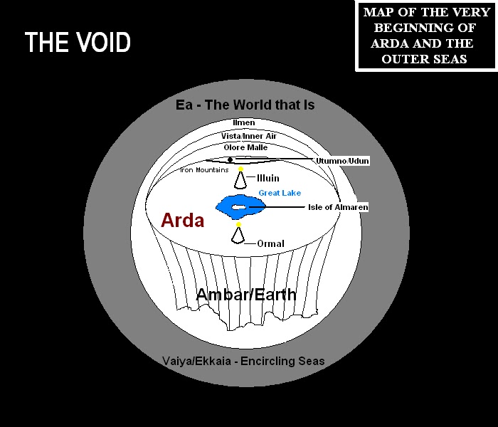 Old Maps, Expeditions and Explorations: Arda - a Beginning of Creation